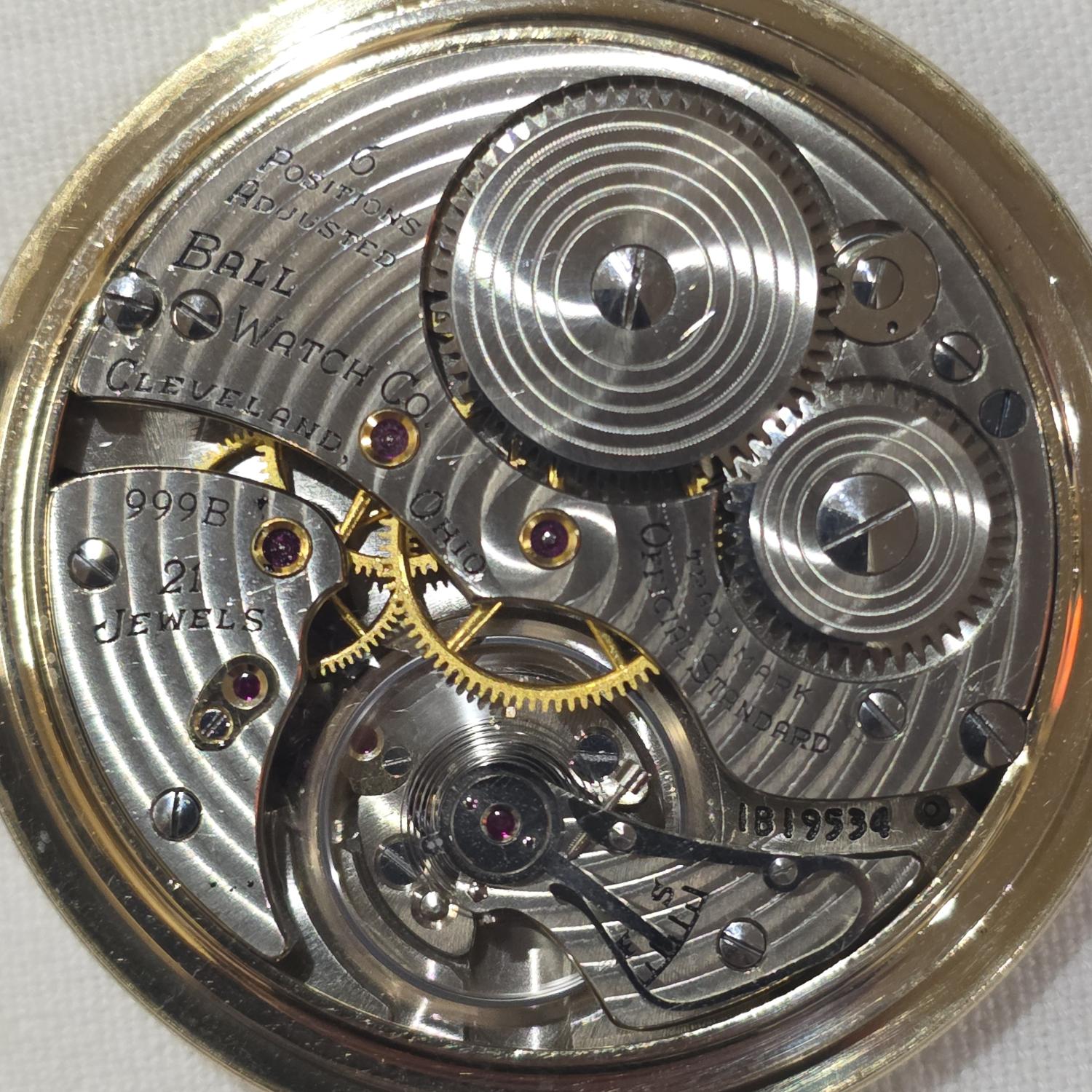 Ball - Hamilton Grade 999B Watch #1B19634 - 16s, 21j - Uploaded by Andy0063