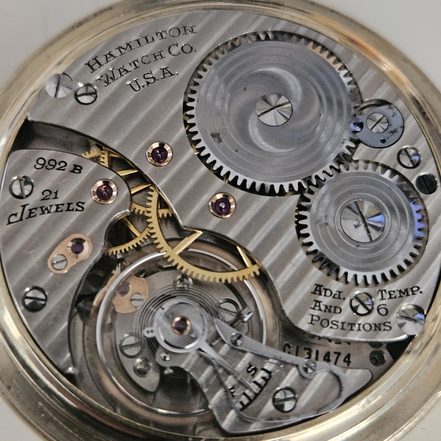 Hamilton Grade 992B Watch #C131474 - 16s, 21j - Uploaded by brownsrplm