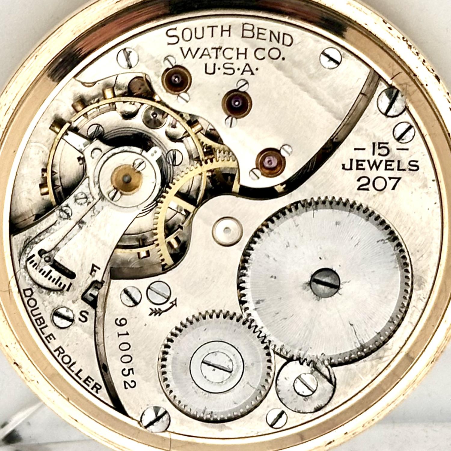 South Bend Grade 207 Watch #910052 - 16s, 15j - Uploaded by Rickglick1