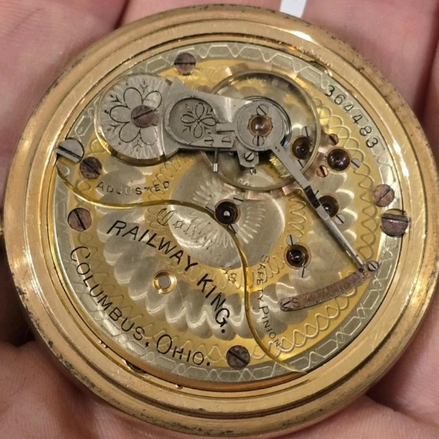 Columbus Watch Co. Grade Railway King Watch #364483 - 17s, 16j ...