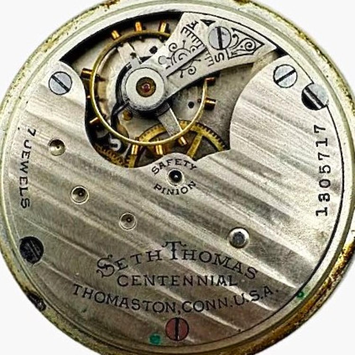 Seth Thomas Grade Centennial Watch #1305717 - 16s, 7j - Uploaded by ...
